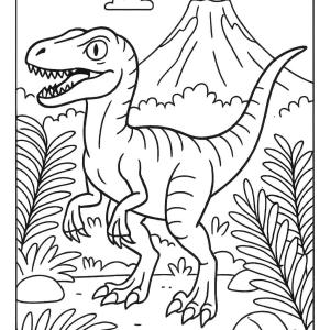 Coloring page of the Atrociraptor in Jurassic World Download or Print ...