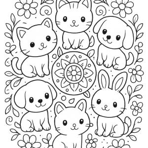 22 Cute Animal Mandala Coloring Pages - Free Coloring Pages for Kids ...