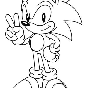 Sonic Prime coloring page to print Download or Print for free