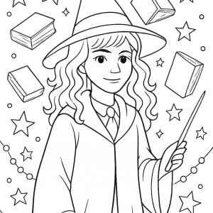 22 Hermione Granger Coloring Pages To Print - Free Coloring Pages for ...