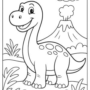 22 Planșe De Colorat Cu Dinozauri - Desene de colorat gratuite pentru ...