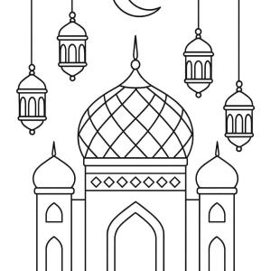 Islamic culture coloring page Download or Print for free