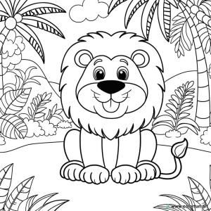 15 Dibujos Para Colorear De Animales De La Jungla - Dibujos para Colorear Gratis para Niños ...