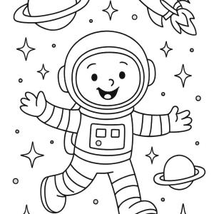 Planșă de colorat a spațiului și a găurilor negre Descărcați sau ...