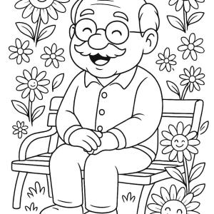 12 Coloriages De Papi - Coloriages Gratuits pour Enfants - ColorFun.fr