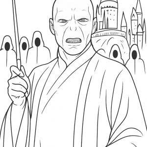 Harry Potter and Hermione coloring page Download or Print for free