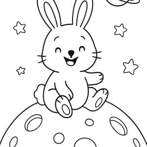 22 Planșe De Colorat Cu Iepurași - Desene de colorat gratuite pentru ...