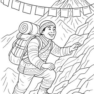 30 Everest Coloring Pages - Free Coloring Pages for Kids - ColorFun.art