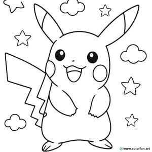 19 Planșe De Colorat Cu Pikachu De Imprimat - Desene de colorat ...