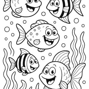22 Coloriages De Poissons - Coloriages Gratuits pour Enfants - ColorFun.fr