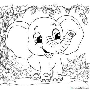 15 Dibujos Para Colorear De Animales De La Jungla - Dibujos para Colorear Gratis para Niños ...
