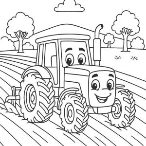 Coloriage d'un tracteur Claas à Télécharger ou à Imprimer gratuitement