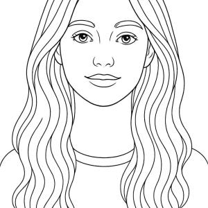 30 Coloriages De Visages De Femmes - Coloriages Gratuits pour Enfants ...