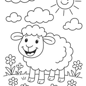24 Planșe De Colorat Cu Oi - Desene de colorat gratuite pentru copii ...