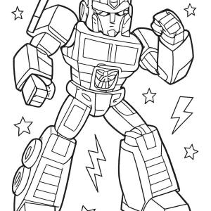 Coloriage facile des Transformers à Télécharger ou à Imprimer gratuitement