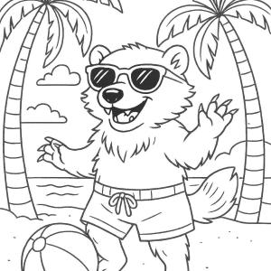 Planșă de colorat ușoară cu Wolverine Descărcați sau tipăriți gratuit