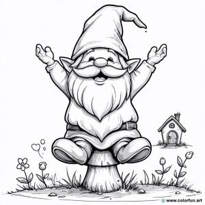 Dibujo para colorear del duende travieso Descargar o Imprimir de forma ...