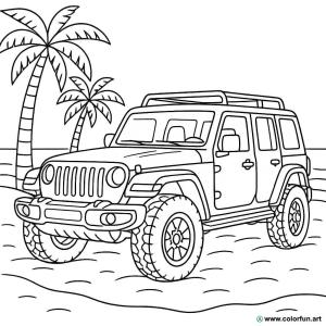 4x4 truck coloring page Download or Print for free