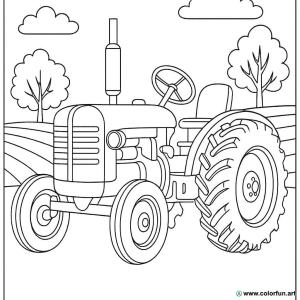 Coloriage d'un tracteur Claas à Télécharger ou à Imprimer gratuitement