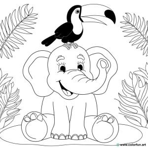 8 Dibujos Para Colorear De Animales De La Jungla - Dibujos para Colorear Gratis para Niños ...
