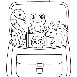 30 Coloring Pages Of School Bags - Free Coloring Pages for Kids ...