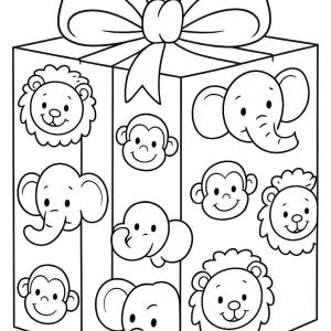 22 Planșe De Colorat Cu Cadouri - Desene de colorat gratuite pentru ...