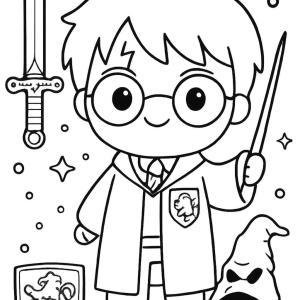 28 Kawaii Harry Potter Coloring Pages - Free Coloring Pages for Kids ...