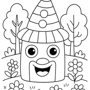 22 Planșe De Colorat Cu Case - Desene de colorat gratuite pentru copii ...