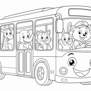 School bus coloring page Download or Print for free