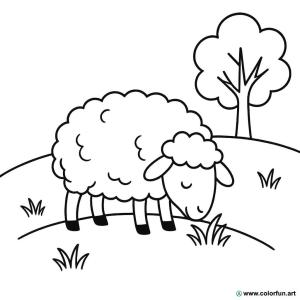24 Planșe De Colorat Cu Oi - Desene de colorat gratuite pentru copii ...
