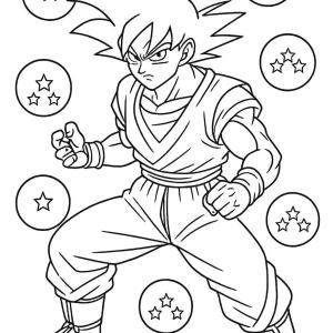 Goten coloring page from Dragon Ball Z Download or Print for free