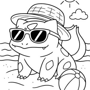 Coloriage de Bulbizarre Pokémon à Télécharger ou à Imprimer gratuitement