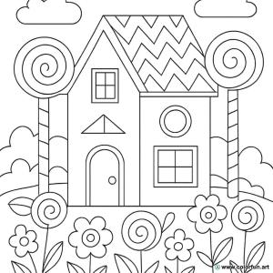 22 Planșe De Colorat Cu Case - Desene de colorat gratuite pentru copii ...