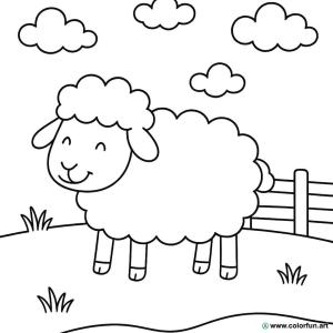 24 Planșe De Colorat Cu Oi - Desene de colorat gratuite pentru copii ...
