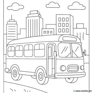 22 Coloriages De Bus - Coloriages Gratuits pour Enfants - ColorFun.fr