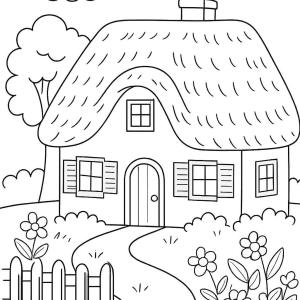 22 Planșe De Colorat Cu Case - Desene de colorat gratuite pentru copii ...