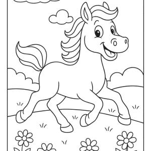22 Planșe De Colorat Cu Cai - Desene de colorat gratuite pentru copii ...