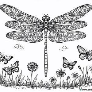 22 Ausmalbilder Von Libellen - Kostenlose Ausmalbilder für Kinder - ColorFun.art