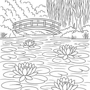 30 Coloring Pages Inspired By Claude Monet - Free Coloring Pages for ...