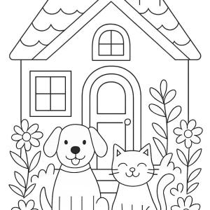 22 Planșe De Colorat Cu Case - Desene de colorat gratuite pentru copii ...