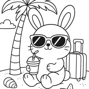22 Coloriages De Lapins Kawaii - Coloriages Gratuits pour Enfants ...