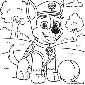 Coloriage de Marcus de la Paw Patrol à Télécharger ou à Imprimer ...