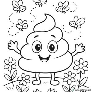 22 Ausmalbilder Von Kackhaufen - Kostenlose Ausmalbilder für Kinder - ColorFun.art