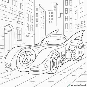 30 Batmobile Coloring Pages - Free Coloring Pages for Kids - ColorFun.art