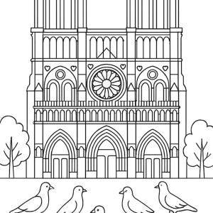 12 Coloring Pages Of Paris - Free Coloring Pages for Kids - ColorFun.art
