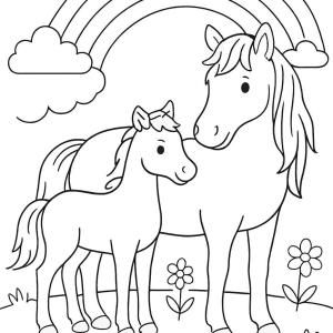 21 Ausmalbilder Von Pferd Und Fohlen - Kostenlose Ausmalbilder für ...