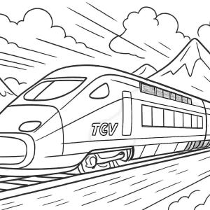 22 Coloriages En Tgv - Coloriages Gratuits pour Enfants - ColorFun.fr