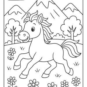 22 Planșe De Colorat Cu Cai - Desene de colorat gratuite pentru copii ...