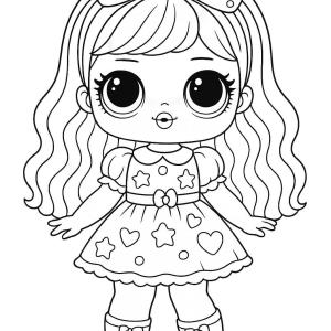 Coloring page of the LOL OMG doll in a winter outfit Download or Print ...