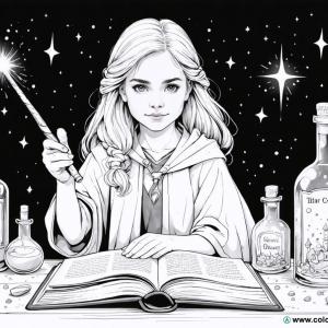22 Hermione Granger Coloring Pages To Print - Free Coloring Pages for ...